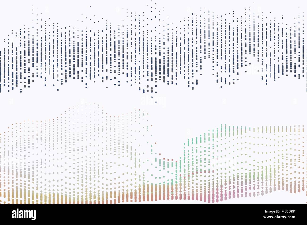 Color abstract mixed pattern generative art background. Vector ...