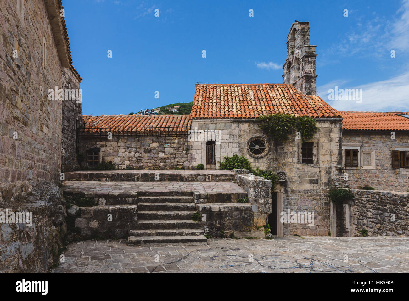 Old Stone Church in Budva, Montenegro Stock Photo - Alamy