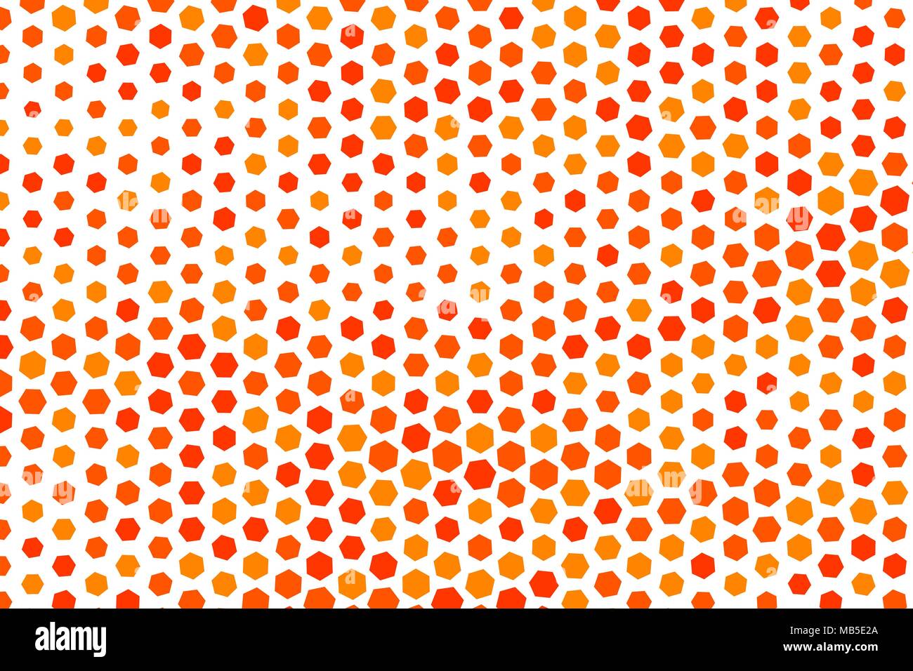 Color abstract hexagon pattern generative art background. Style of ...