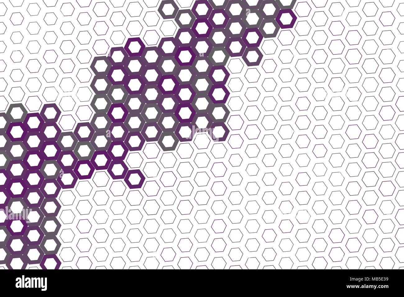 Modern geometrical hexagon background pattern abstract. Style of mosaic ...