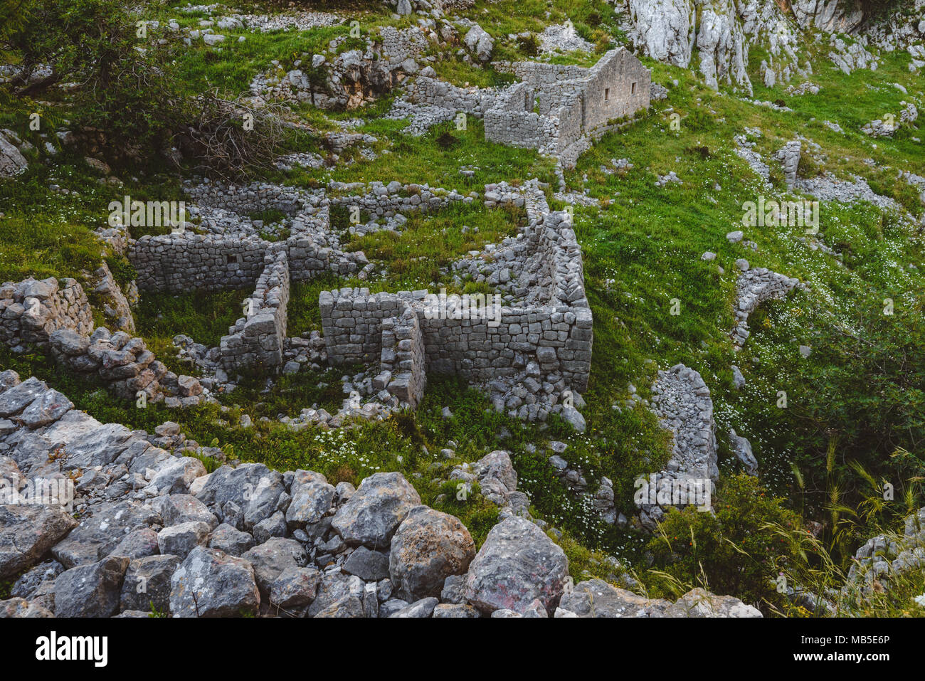 Ruined mountain village in hi-res stock photography and images - Alamy