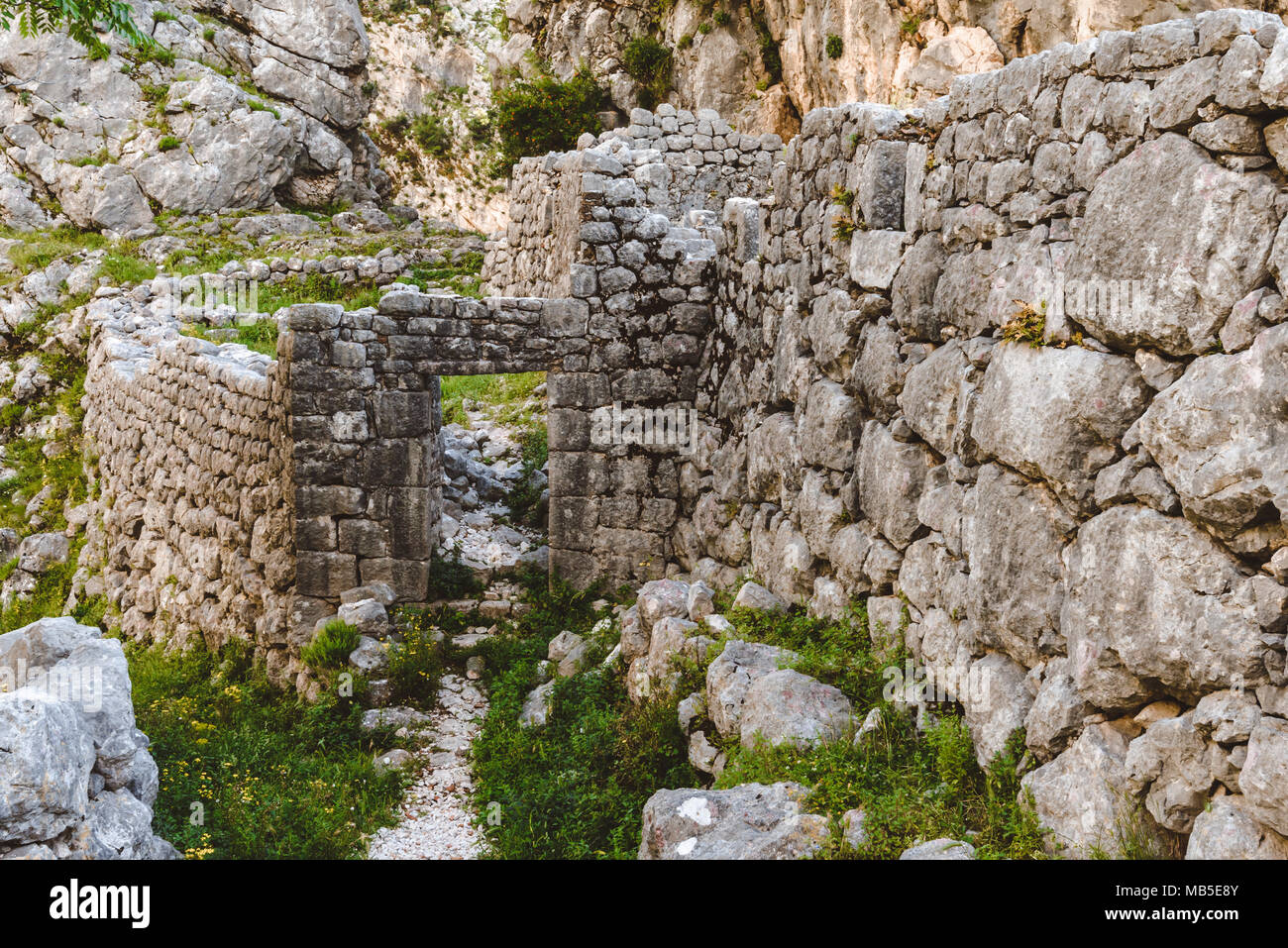 Ruined mountain village in hi-res stock photography and images - Alamy