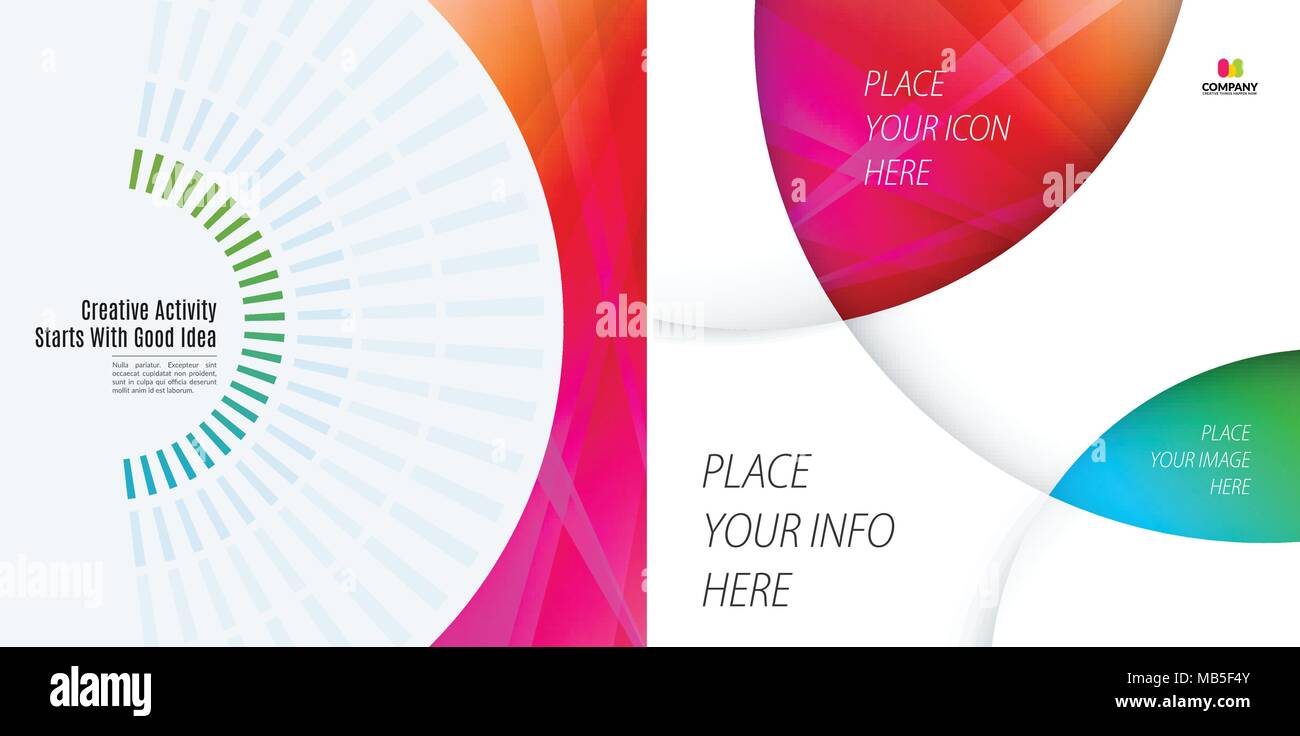 Set of abstract vector design for graphic template. Creative modern business background Stock ...