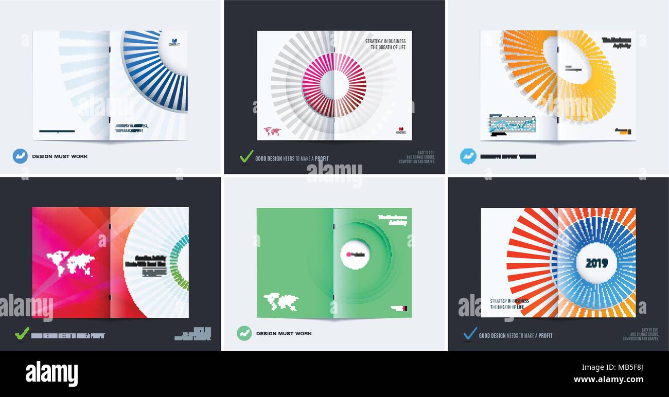 Abstract brochure design, modern catalog, centerfold cover, flyer in A4 ...