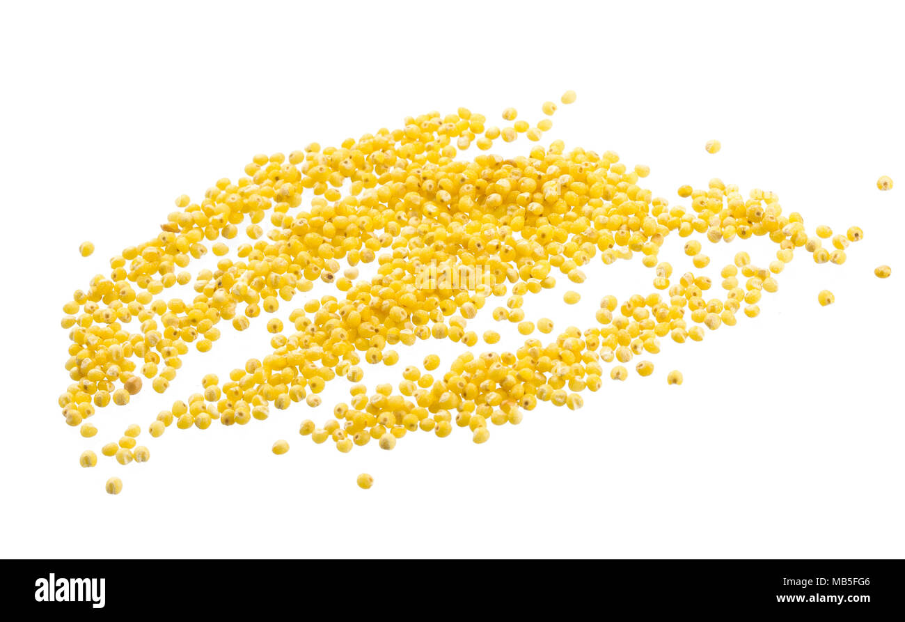 Millet isolated on white background Stock Photo - Alamy