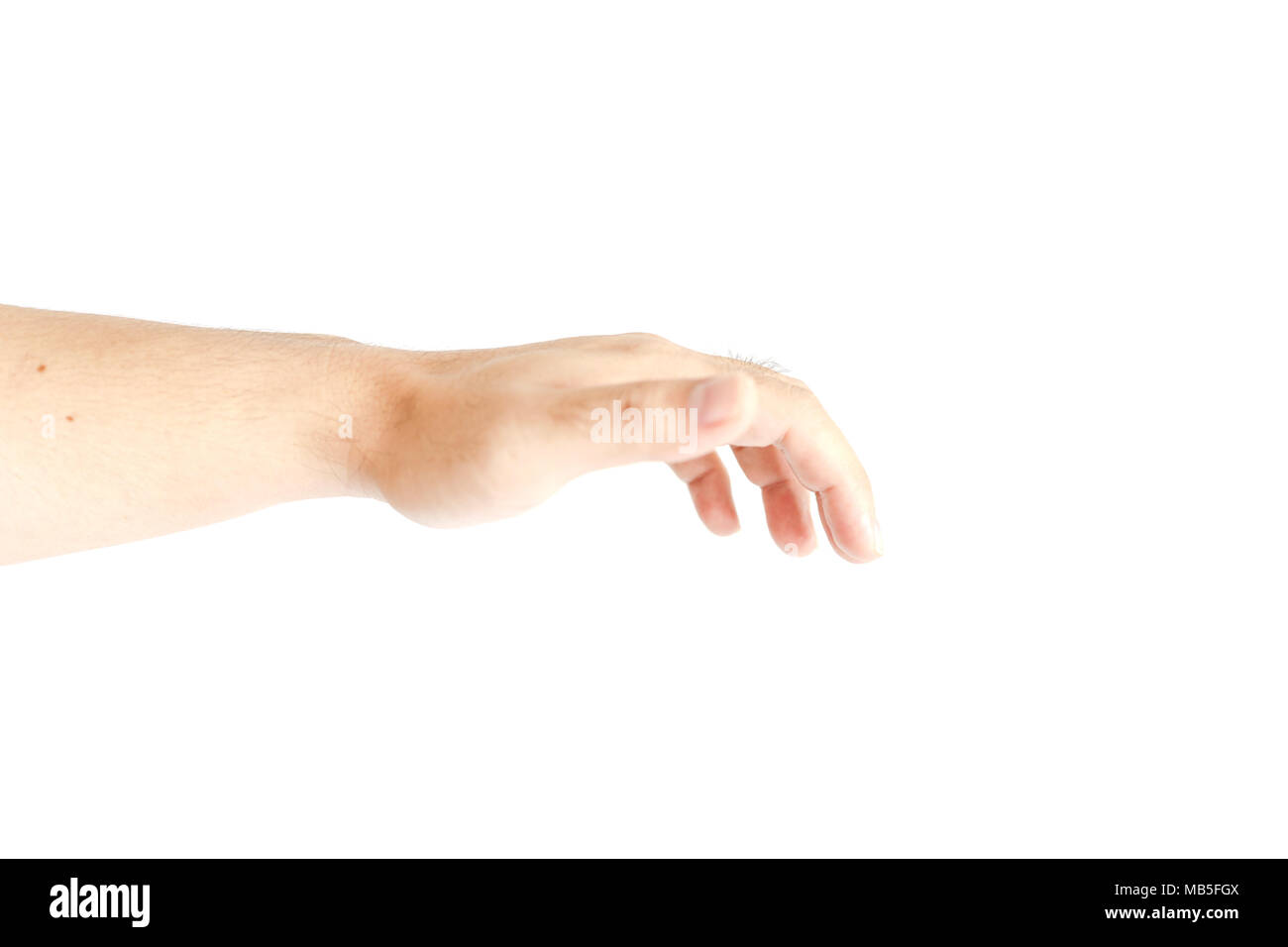 A Hand Isolated on White background Stock Photo - Alamy