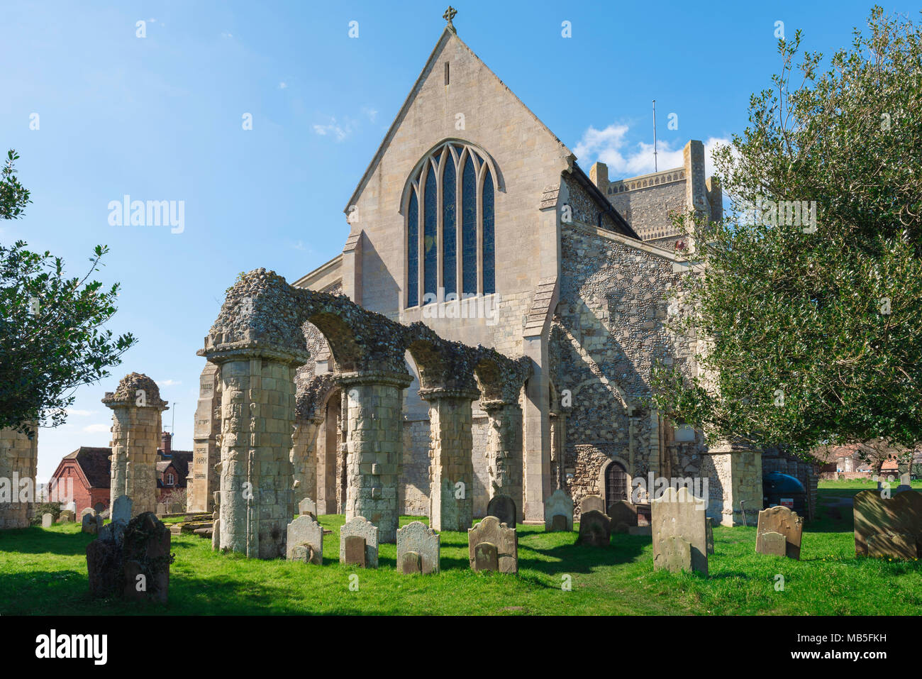 Orford Church, view of the east end of St Bartholomew's parish church ...