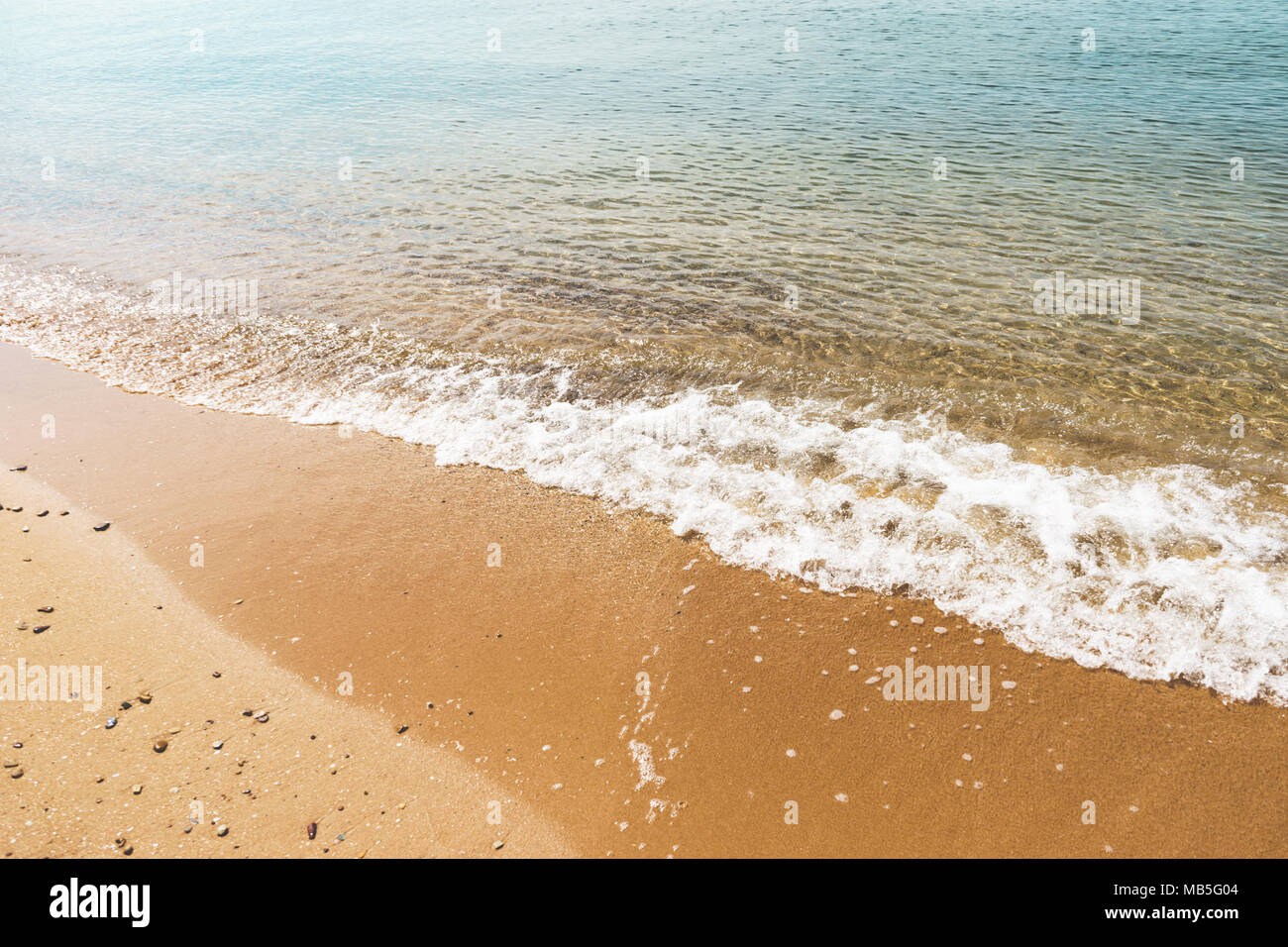Sand Sea Wave Landscpe Stock Photo - Alamy