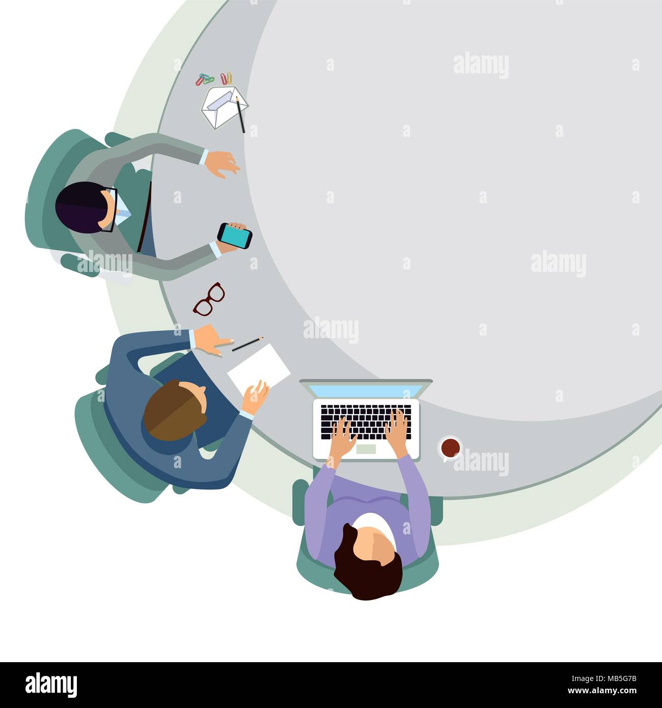 Office illustration hi-res stock photography and images - Alamy