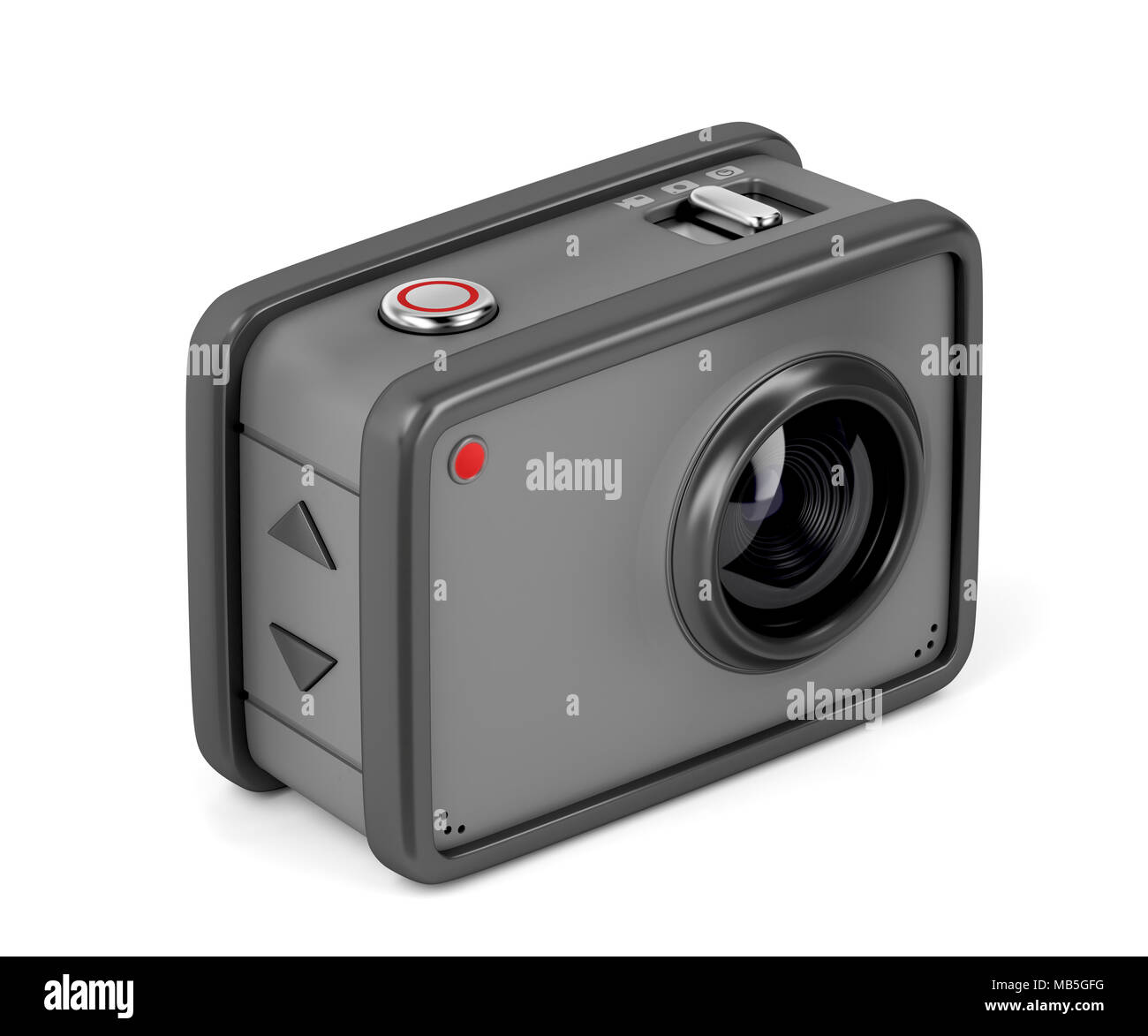Rugged action camera on white background Stock Photo - Alamy