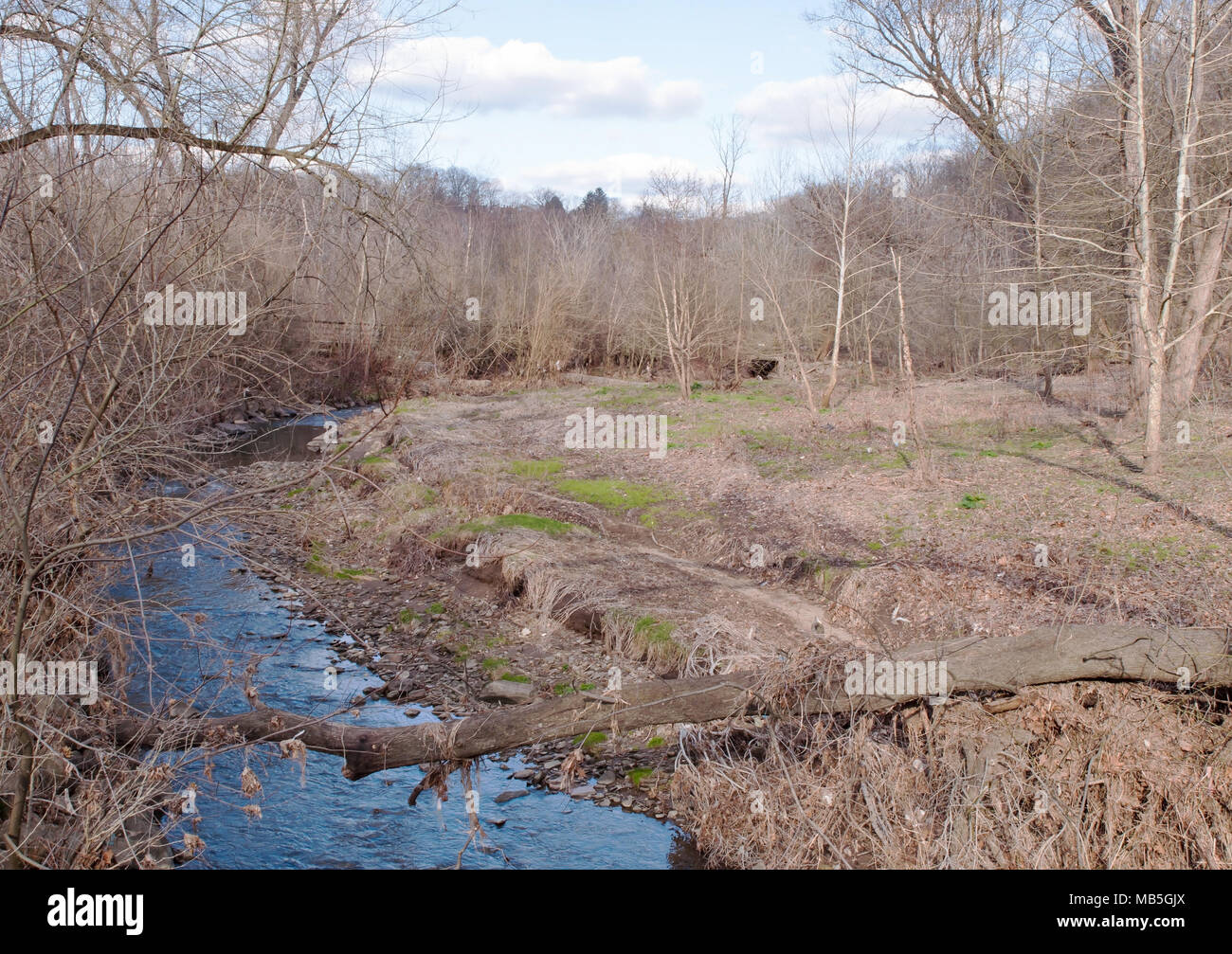 Nine Mile Run at Commercial Street in Frick Park, Pittsburgh ...