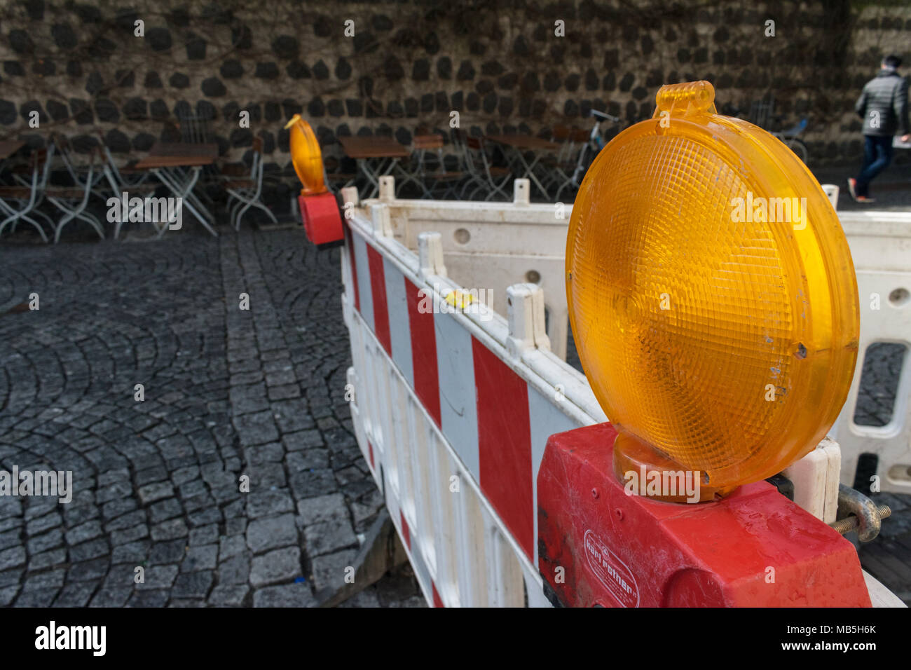 Warning Signs Work In Progress Sidewalk Under Construction Danger Alert ...