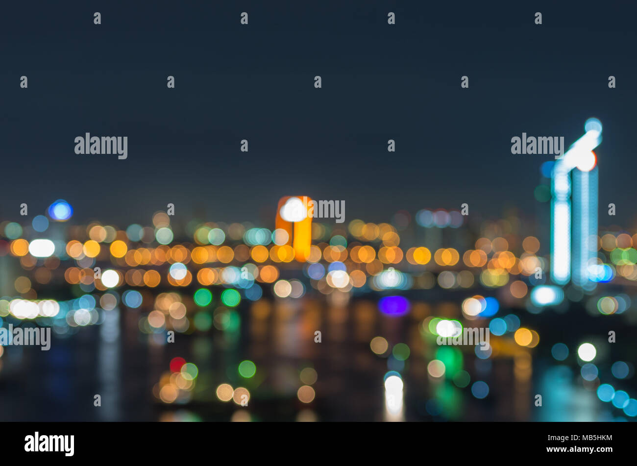 Bokeh buildings bangkok city hi-res stock photography and images - Alamy