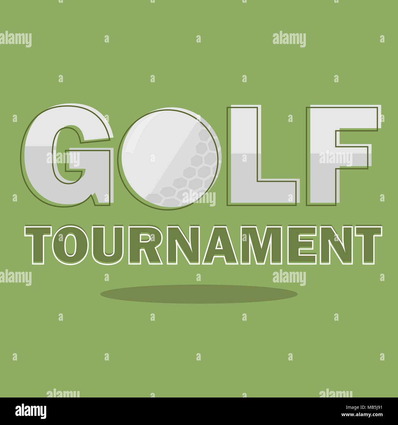 Flyer golf tournament invitation template Stock Vector Images - Alamy