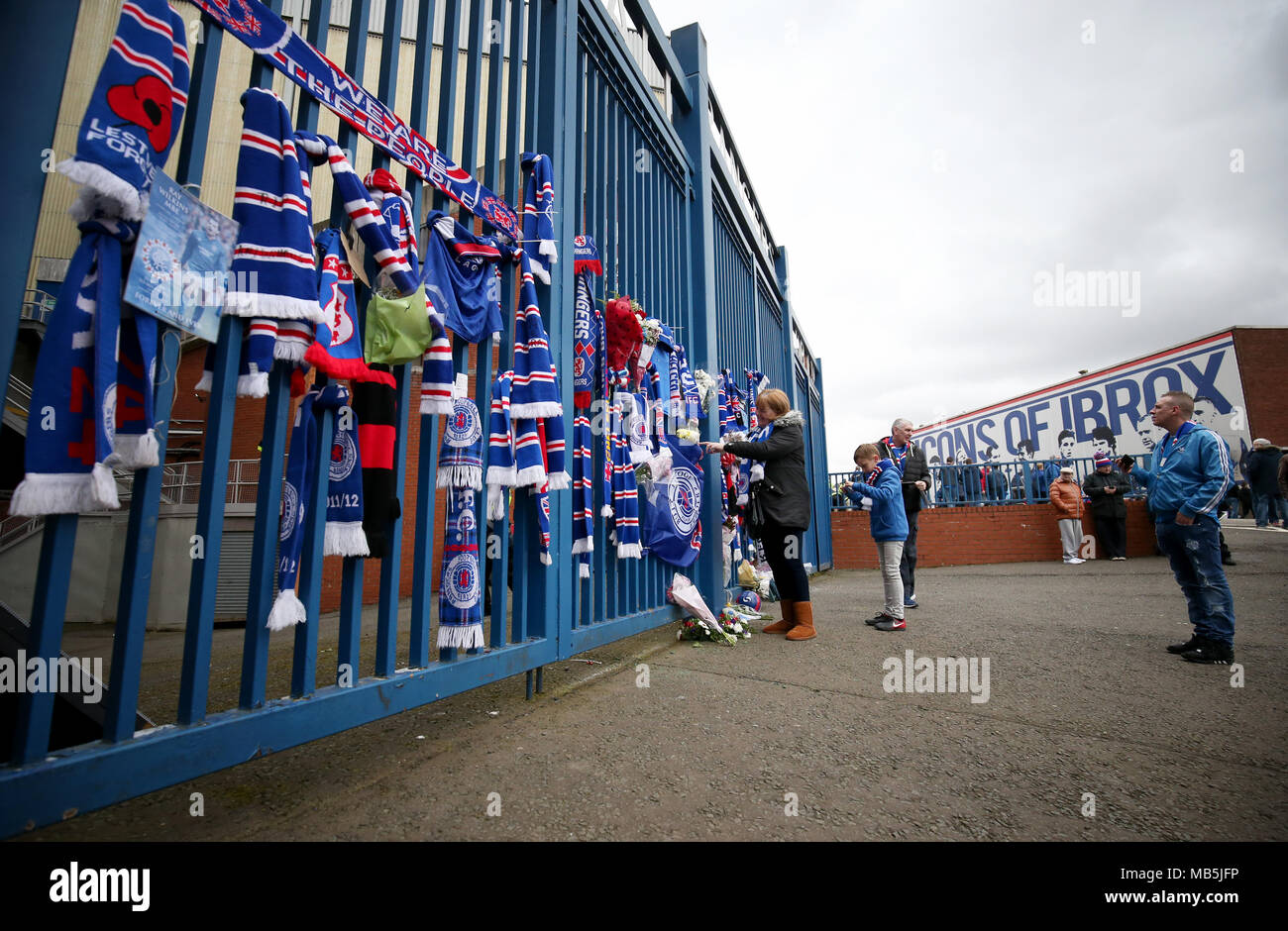 Ibrox gates hi-res stock photography and images - Alamy