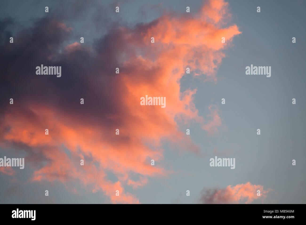 Red clouds at sunset sky Stock Photo - Alamy