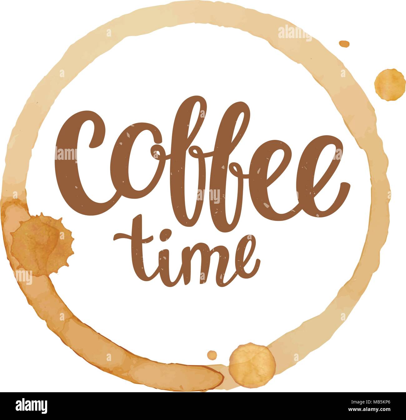 Coffee stain logo hi-res stock photography and images - Alamy