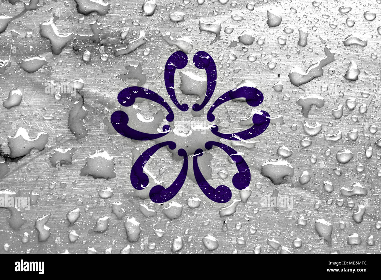 flag of Sakura with rain drops Stock Photo - Alamy
