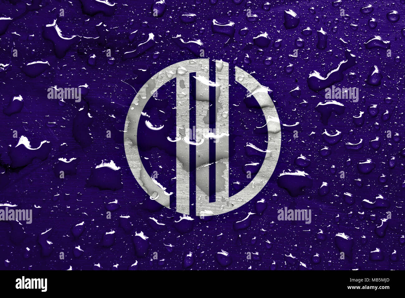 flag of Sendai with rain drops Stock Photo - Alamy