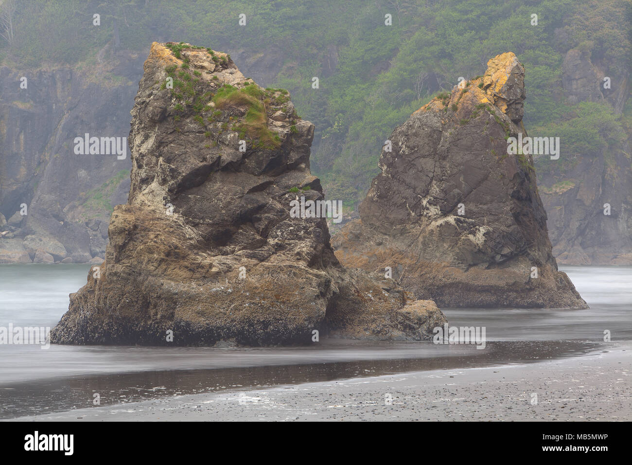 Sea Stacks, Ruby Beach, Olympic National Park, Washington Stock Photo ...