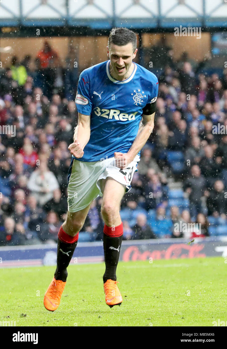 Rangers jamie murphy celebrates scoring hi-res stock photography and ...