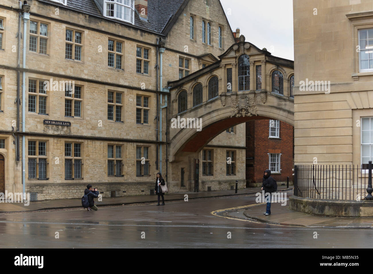 bridge of sighs, oxford, university buildings, hertford college Stock ...