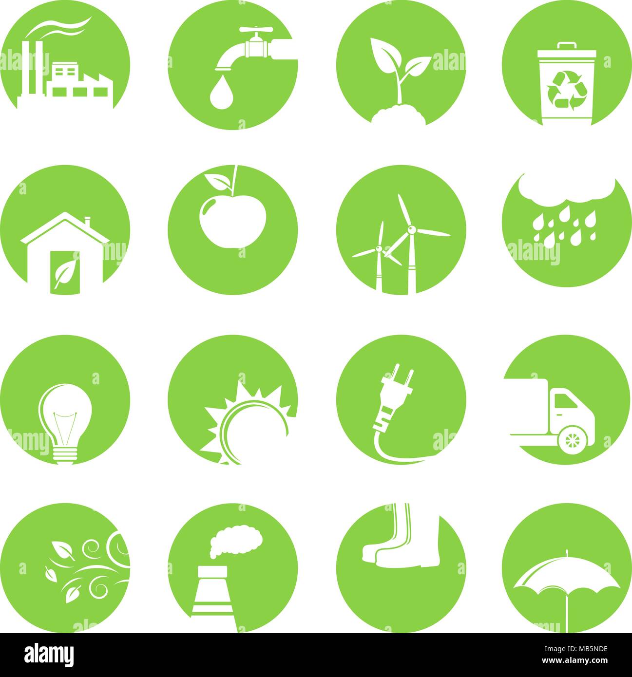 Ecology icons set Stock Vector Image & Art - Alamy