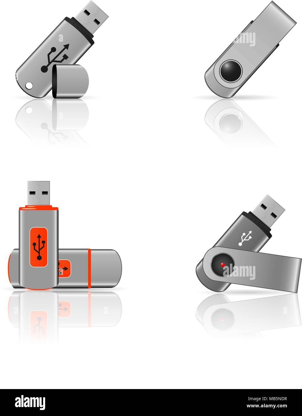 Flash drives vector icons Stock Vector Image & Art - Alamy