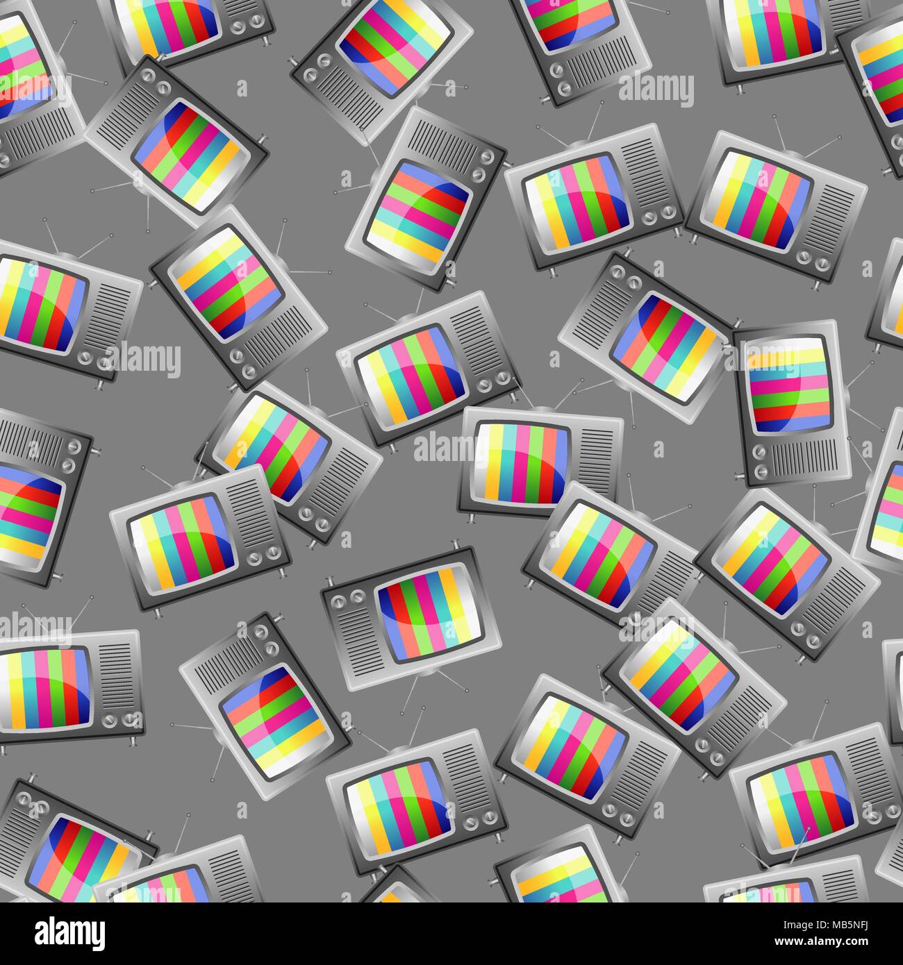 Retro tv pattern hi-res stock photography and images - Alamy