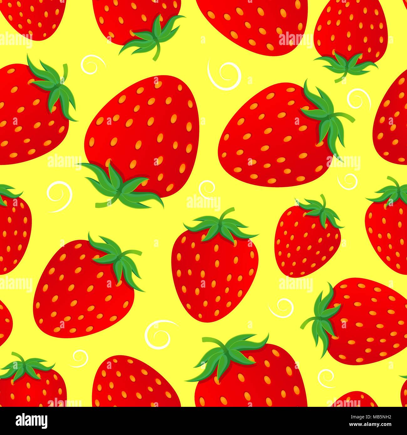 Seamless strawberry vector background Stock Vector Image & Art - Alamy