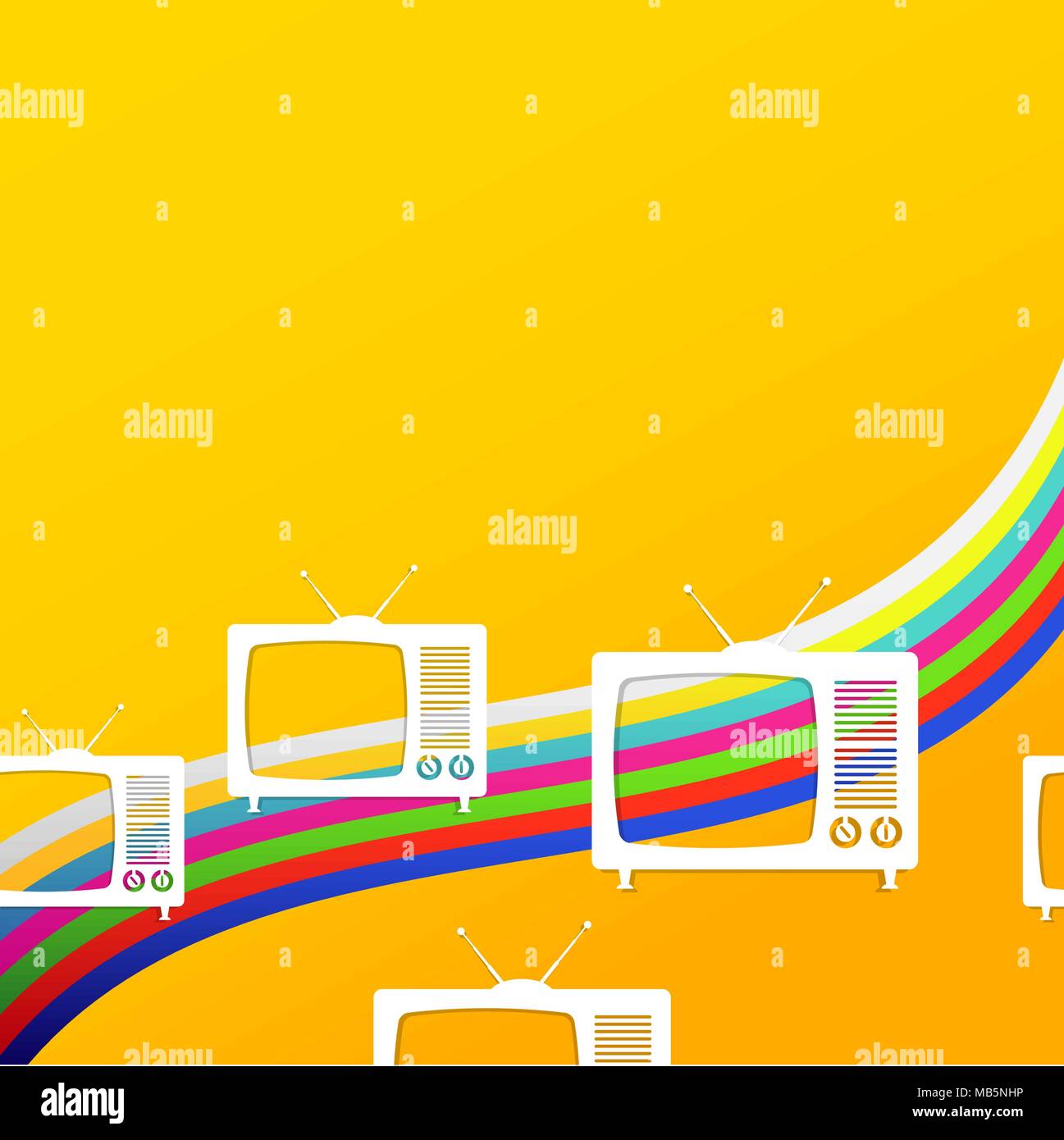 Background with tv Stock Vector Image & Art - Alamy