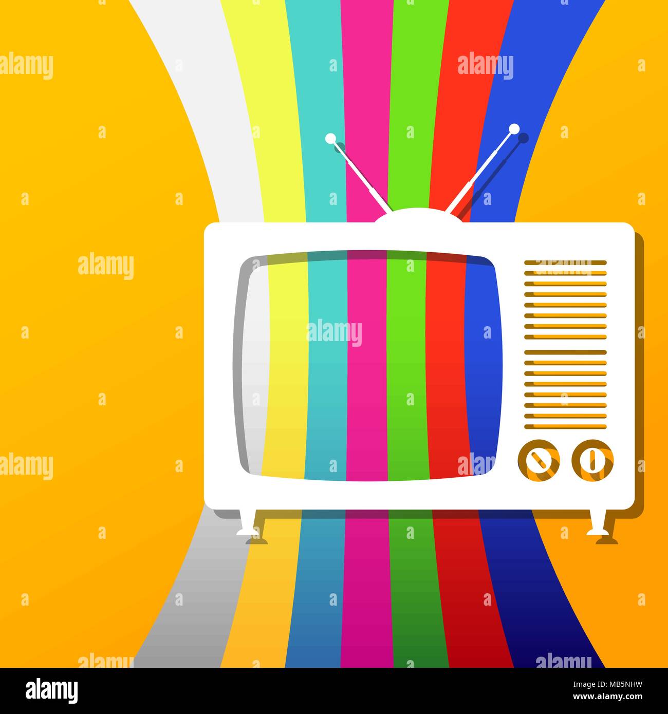 Tv test card black and white hi-res stock photography and images - Alamy