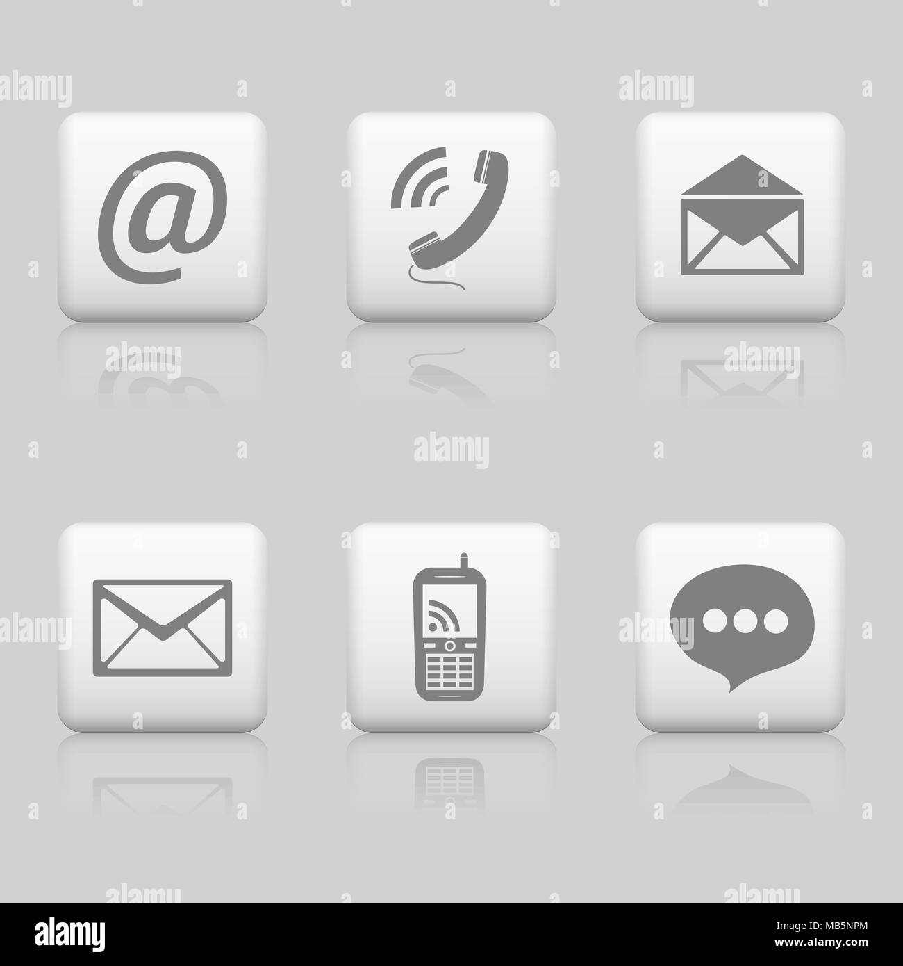 Contact square Stock Vector Images - Alamy