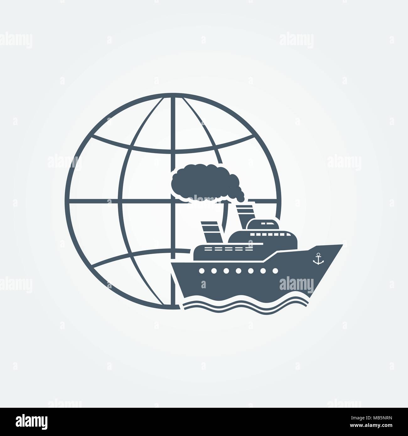 Ocean shipping map Stock Vector Images - Alamy
