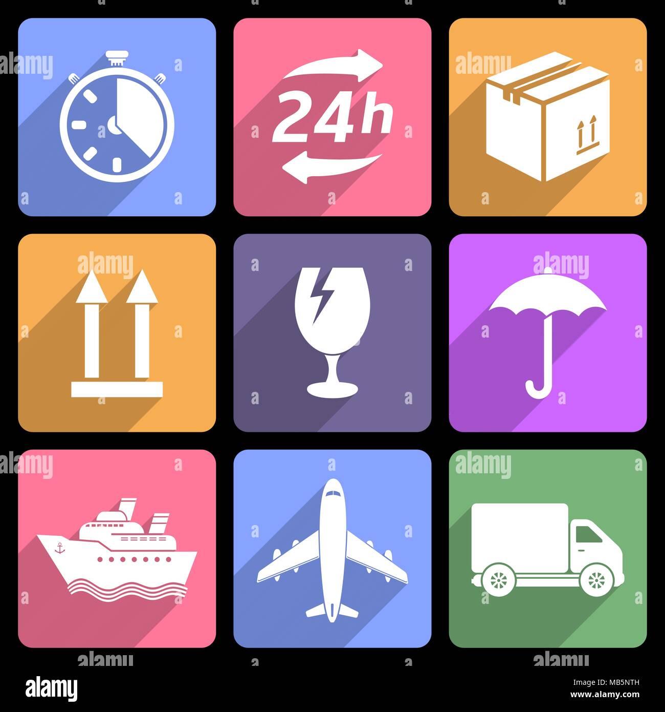 Received delivery Stock Vector Images - Alamy