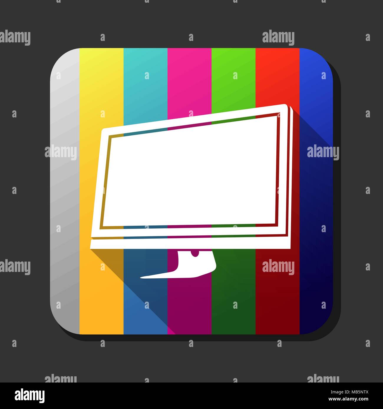 TV Icon Vector Stock Vector Image & Art - Alamy