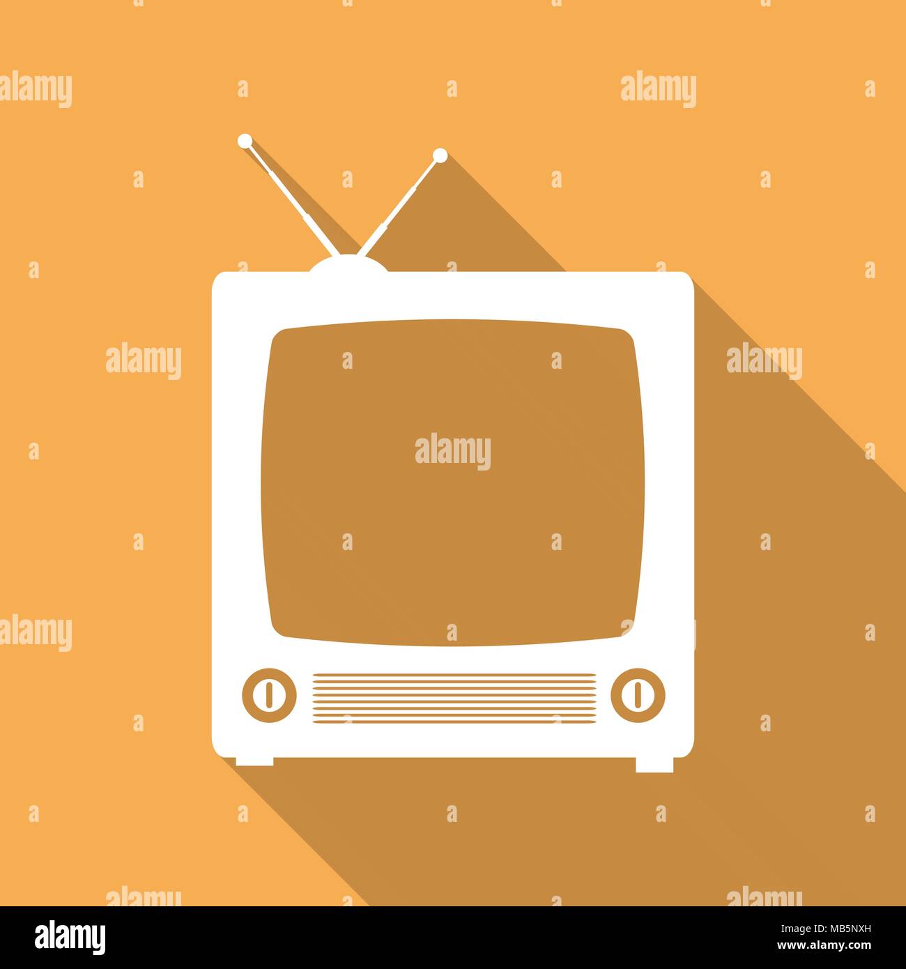 Retro tv icon hi-res stock photography and images - Alamy