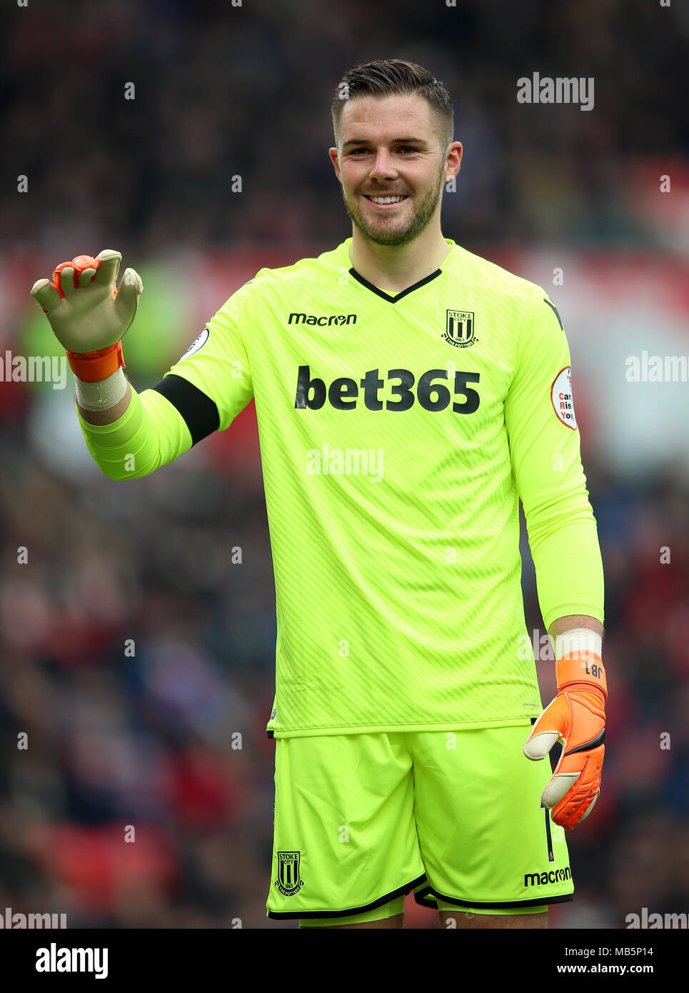 Stoke City goalkeeper Jack Butland Stock Photo - Alamy Stoke City goalkeeper Jack Butland Stock Photo - Alamy