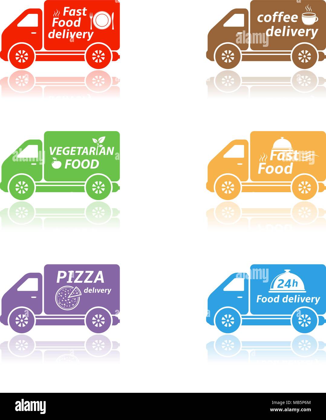 Fast food product icons Stock Vector Images - Alamy