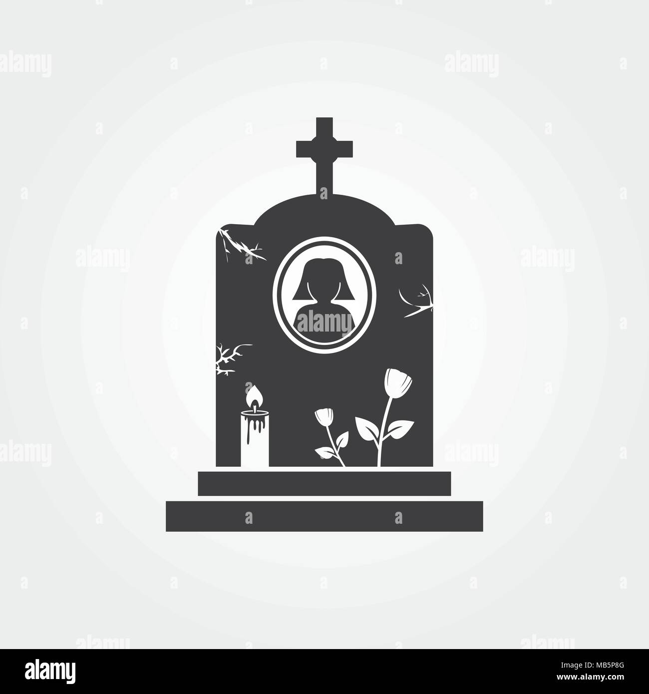 Old tombstone Stock Vector Images - Alamy