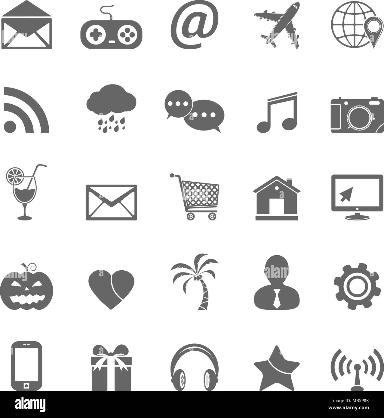 Smart music icon vector Black and White Stock Photos & Images - Alamy