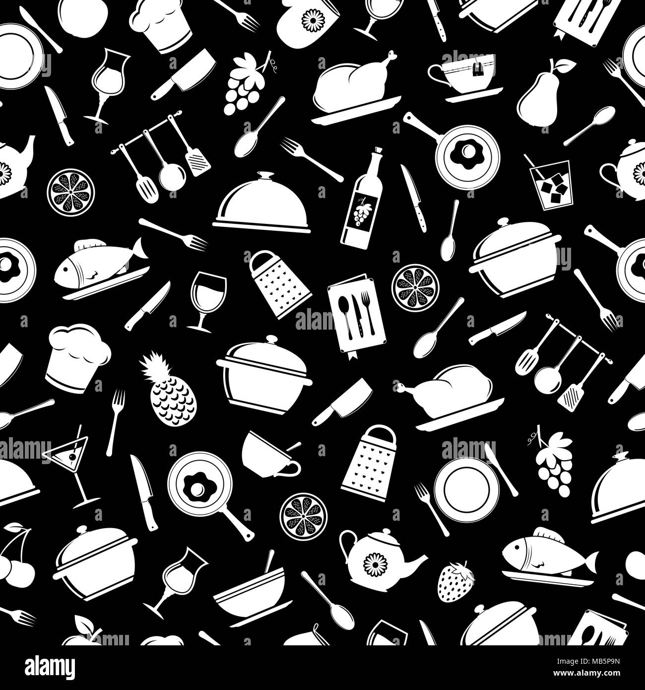 Cooking clipart Black and White Stock Photos & Images - Alamy