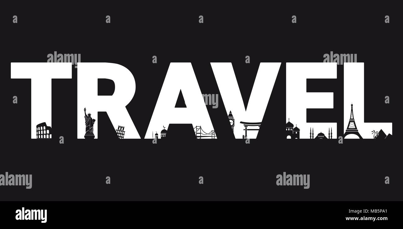 Travel - vector letters for design Stock Vector Image & Art - Alamy