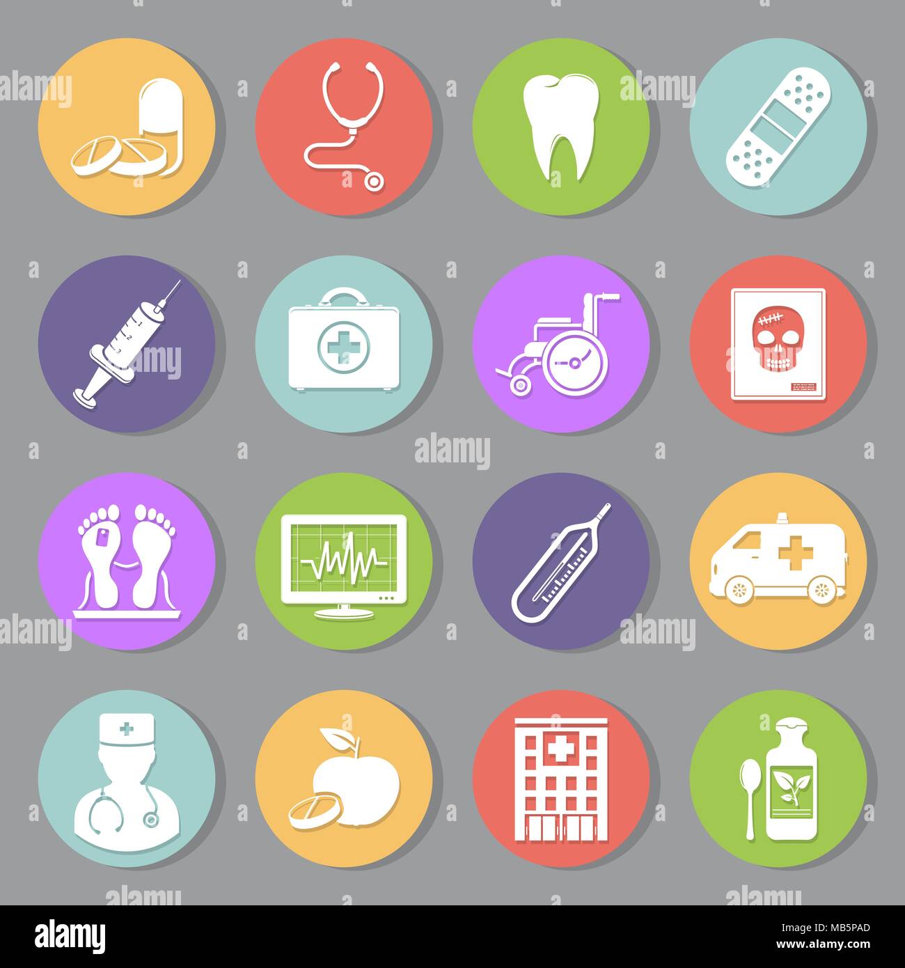 Medical and health care icons Stock Vector Image & Art - Alamy
