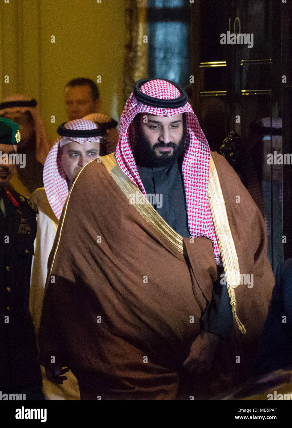 Crown Prince of Saudi Arabia, Mohammed bin Salman leaves Number 10 ...