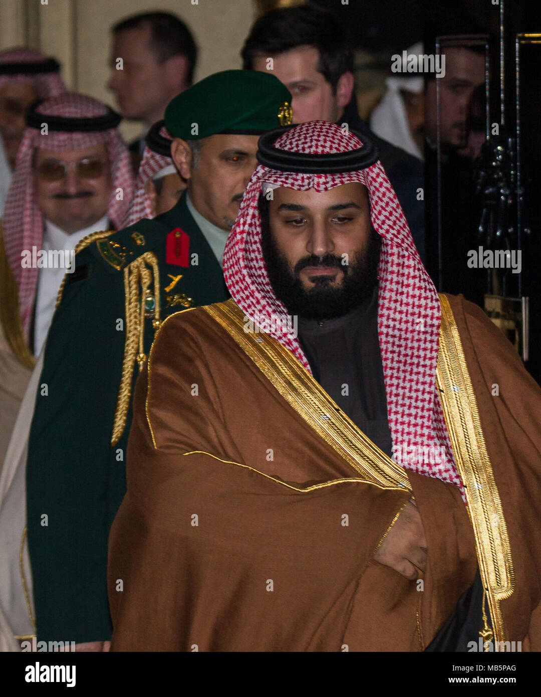 Crown Prince of Saudi Arabia, Mohammed bin Salman leaves Number 10 ...