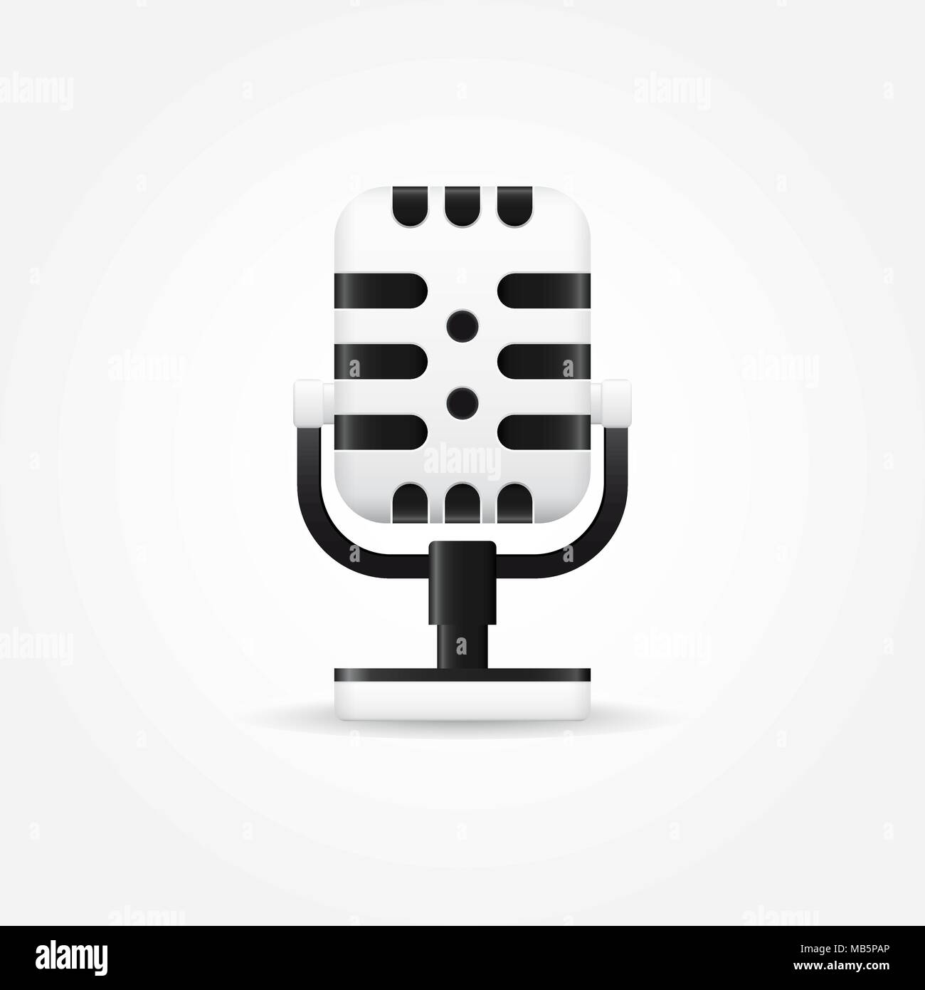 Retro microphone icon Stock Vector Image & Art - Alamy