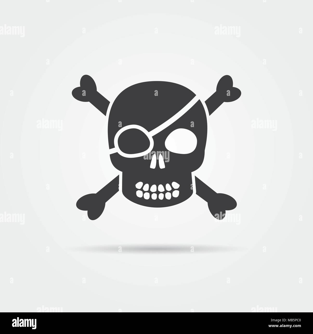 Pirate Skull Icon Stock Vector Image & Art - Alamy