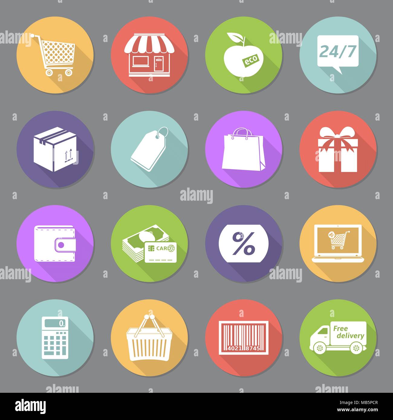 Packaging free shopping Stock Vector Images - Alamy