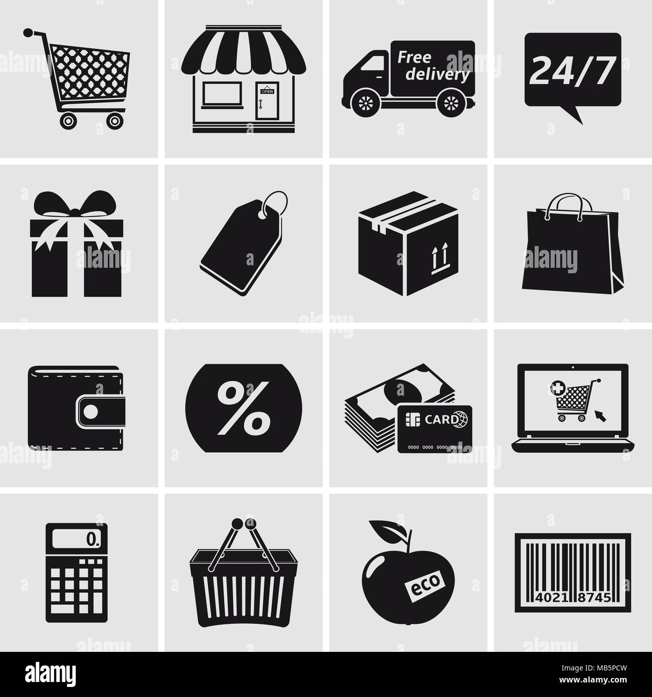 Sales and retail icons. Vector illustration Stock Vector Image & Art ...